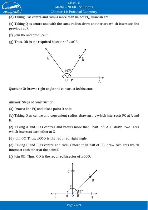Class 6 Maths Exercise 146 Chapter 14 Practical Geometry Solutions Study Path