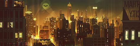 Gotham Skyline Wallpaper Batman In The Dystopian Cyber Era In Gotham