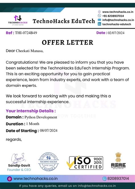 Technohacksedutech Pythondevelopment Sandipgavit Manasa Cheekati