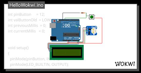 Press Button And Led Wokwi Esp32 Stm32 Arduino Simulator