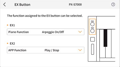 Configuring EX Button Settings CASIO MUSIC SPACE Support CASIO