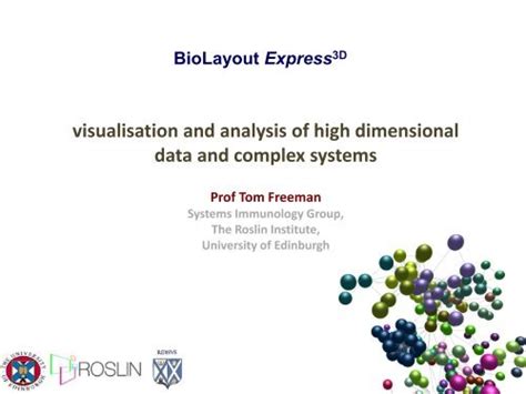 Visualisation And Analysis Of High Dimensional Data And Complex