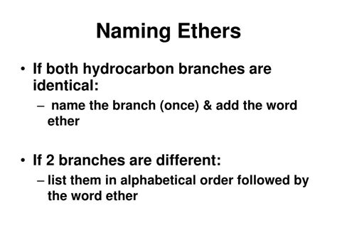 PPT Topic Functional Grp Ethers PowerPoint Presentation Free Download ID