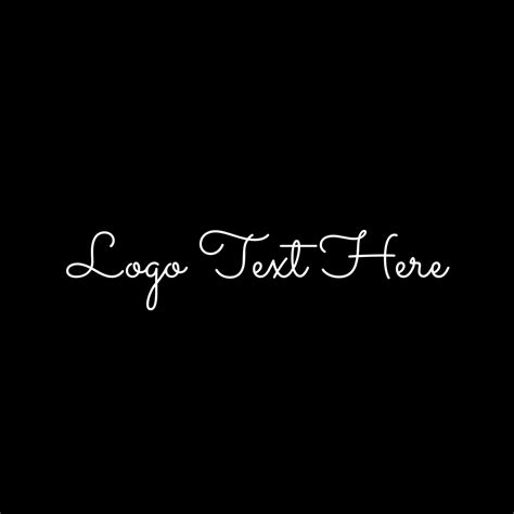 Elegant Cursive Script Logo Perfect For Fashion Events And Stylish