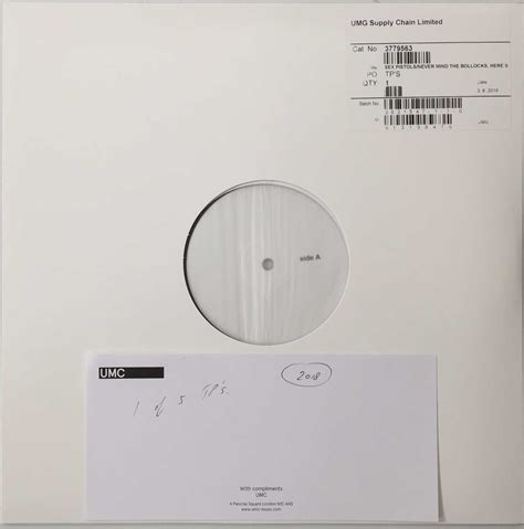 Lot 4 Sex Pistols Never Mind The Bollocks Heres