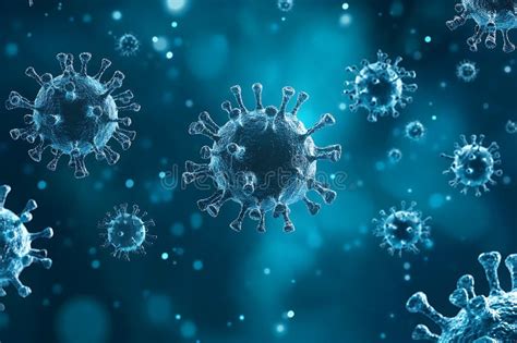 Microscopic View Of Viruses Stock Illustration Illustration Of Cell Virus 341679162