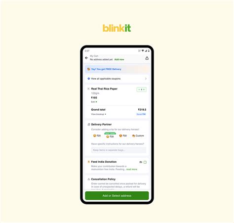 Blinkit Checkout Page Redesign By Inthiyaz Ahmad Khan On Dribbble