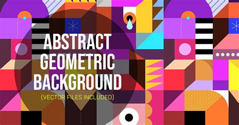 Abstract Geometric Seamless Vector Background Graphics Envato Elements
