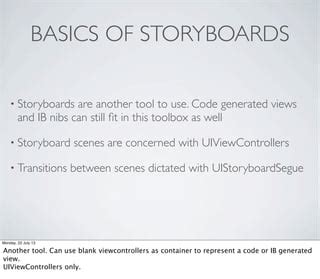 IOS UIStoryboard Presentation PPT