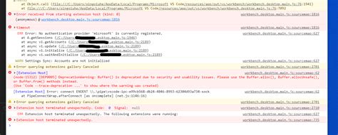 Version 1562 Extension Host Terminated Unexpectedly · Issue 125661