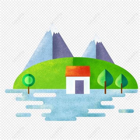 손으로 그린 풍경 Png 일러스트 무료 다운로드 Lovepik