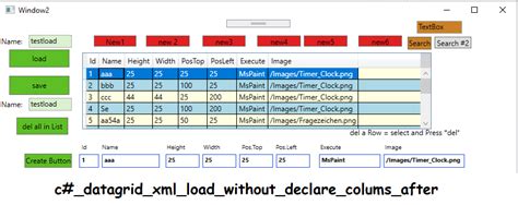 C Wpf Datagrid Cant Add New Row Problem Load Xml As Dataset Stack