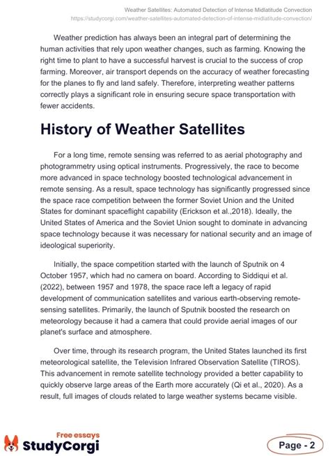 Weather Satellites Automated Detection Of Intense Midlatitude Convection Free Essay Example