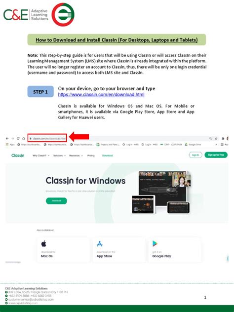 step by step guide on how to download and install classin app avj081821