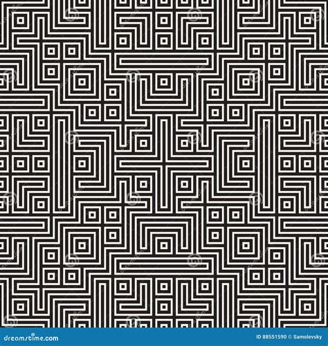 Geometric Ethnic Background With Symmetric Lines Lattice Vector