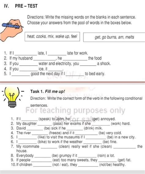 IV PRE TEST Directions Write The Missing StudyX