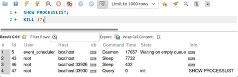 How To Find And Kill A Mysql Process