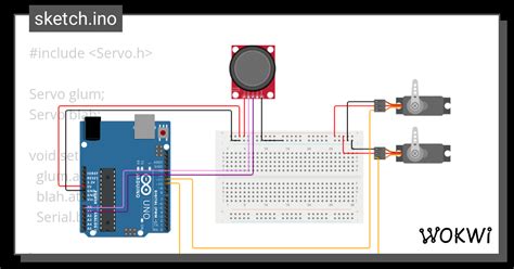 Duel Servo Wokwi Esp32 Stm32 Arduino Simulator