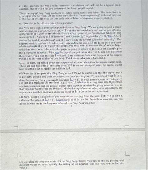 Solved 1 This Question Involves Detailed Numerical