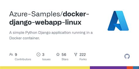 Docker Django Webapp Linuxdockerfile At Master · Azure Samplesdocker Django Webapp Linux · Github