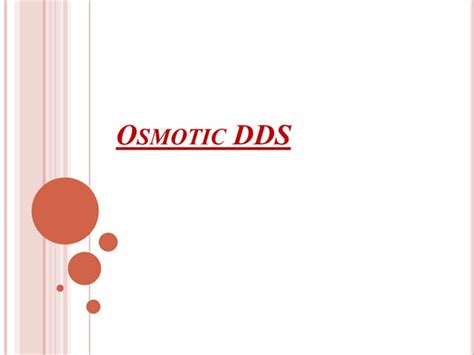 Osmotic Drug Delivery System Pptx