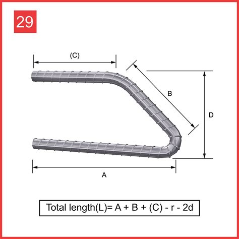 Custom Cut And Bent Rebar Shape Code 29