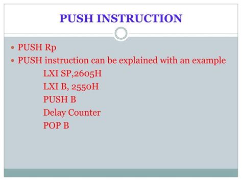 Stack In 8085 Microprocessor Pptx