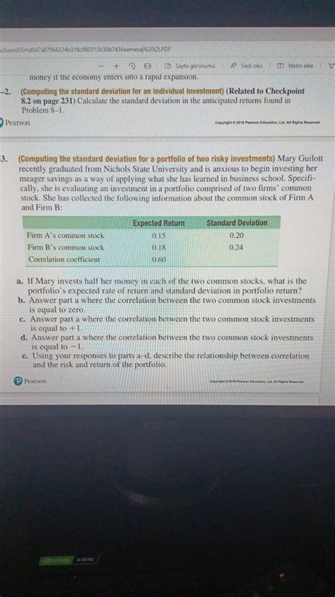Solved 2 Computing The Standard Deviation For An
