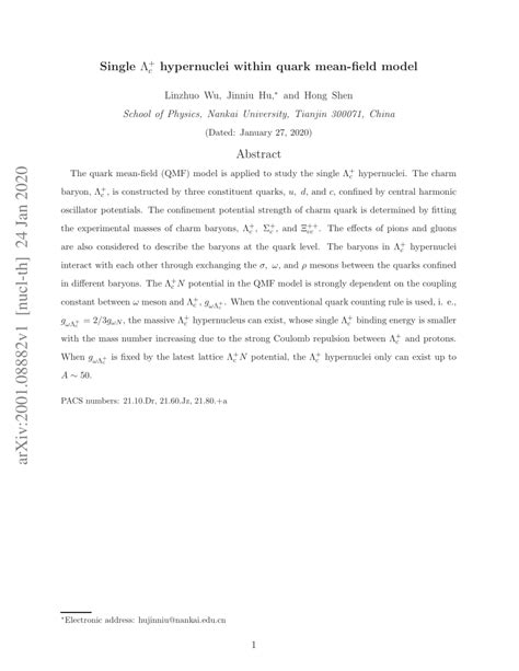 pdf single lambda c hypernuclei within quark mean field model