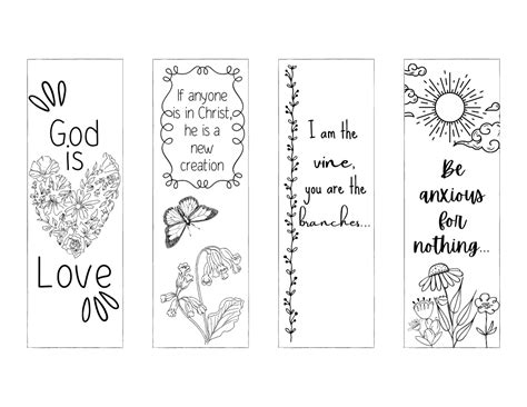Printable Bible Bookmarks To Color Rozella Winter