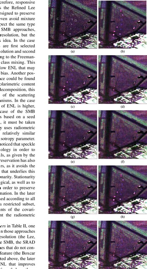 Polsar Speckle Filtering Results For Real Data Pauli Color Coding