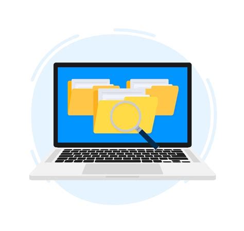 Premium Vector Searching File Magnifying Glass With Searching And