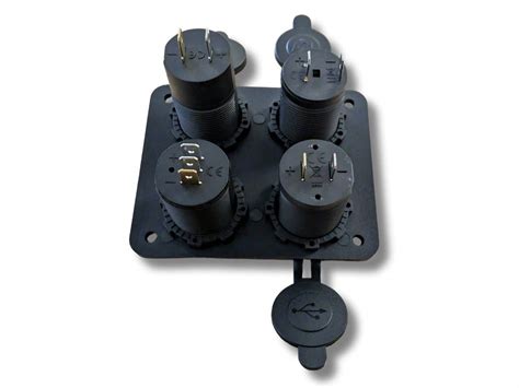 12v Socket Double C Charger Double Usb And Digital Battery Voltmeter And Amp Meter With Quad