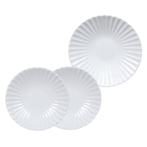 포스티 한국도자기 683p본차이나 므아레블랑 조개접시 굽부세트