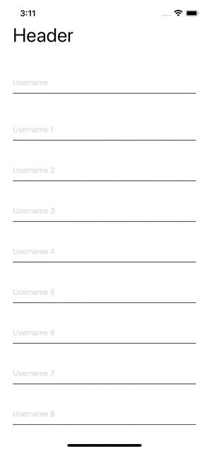 using keyboardawarescrollview and keyboardavoidingview in react native