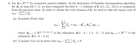 Let Ainrn×n ﻿be Symmetric Positive Definite In The