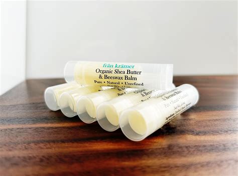 Organic Shea Butter Lip Balm Raw Shea Butter Unscented Lip Balm
