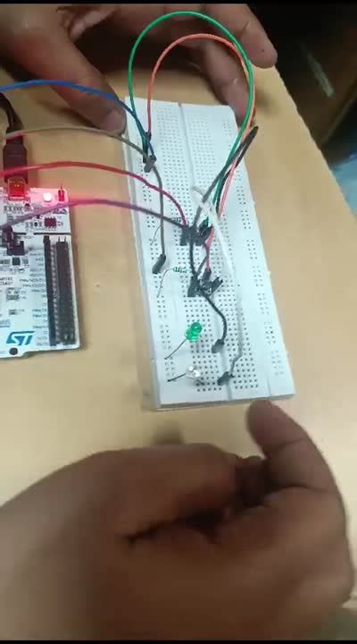 Push Button Led On With Stm 32 Microcontroller If Button Pressed Led On Anil Kumar