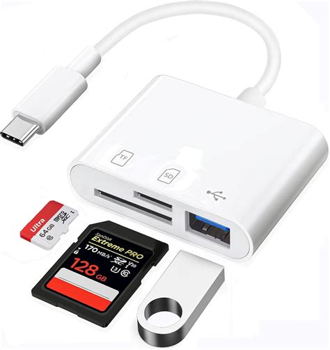 Tf Card Reader Micro Sd Card Reader Type C Tf Memory Card Reader Adapter With Usb