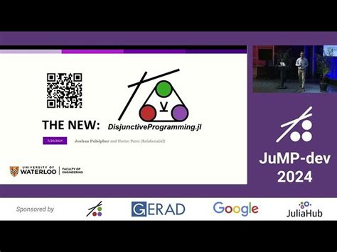 Free Video The New Disjunctiveprogrammingjl Modeling Generalized Disjunctive Programs From