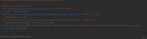Selenium Edge Message Microsoftwebdriver Exe Executable Needs To Be In Path Selenium