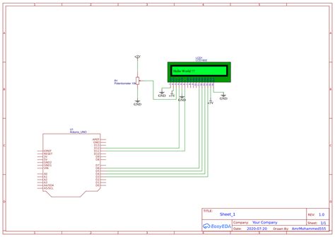 LCD Hello World EasyEDA Open Source Hardware Lab