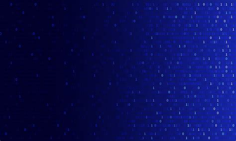 Technology Blue Binary Digital Data Software Programming Code Random Concept Matrix Background