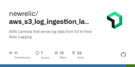 github newrelic aws s3 log ingestion lambda aws lambda that sends