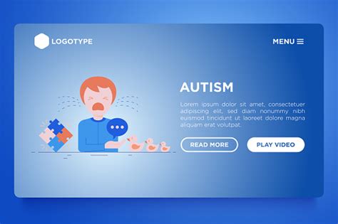 자폐증 증상과 적응 능력 아이는 히스테리 얇은 라인 아이콘에서 울고있다 반복적 인 행동 스테레오티피 히스테리 의료 문제에 대한 현대 벡터 그림 감정에 대한 스톡 벡터 아트