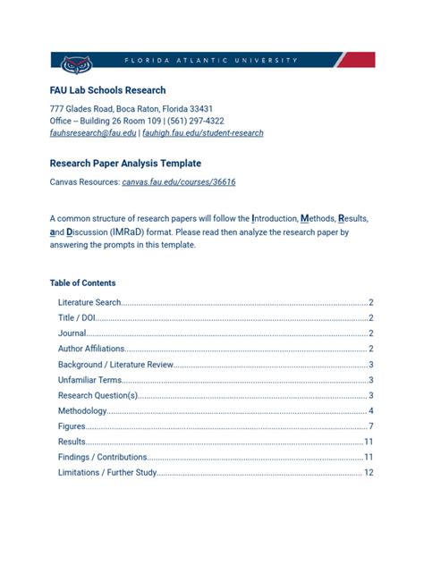 Research Paper Analysis Template Pdf Dementia Pub Med