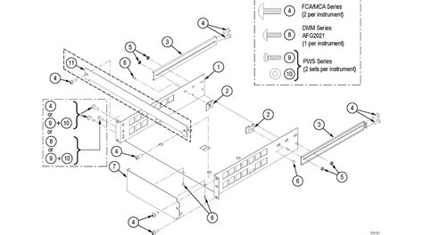Rmu2u Tektronix Rackmonteringssats Fca3000 Fca3100 Mca3000