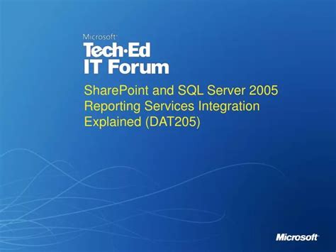 Reporting Services Sharepoint Integration In Sql Server