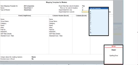 Tdl Capabilities On Import Of Data From Excel Tallyhelp
