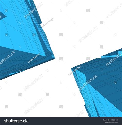 Architecture Building Vector 3d Drawing Stock Vector Royalty Free 2275829737 Shutterstock